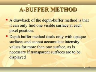 Hidden lines & surfaces | PPT