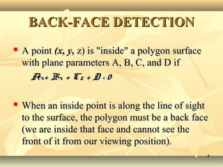Hidden lines & surfaces | PPT