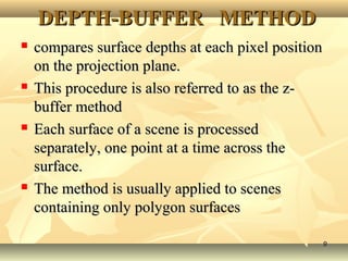 Hidden lines & surfaces | PPT