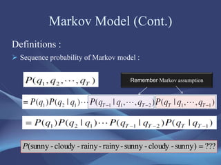 Hidden markov model | PPTX