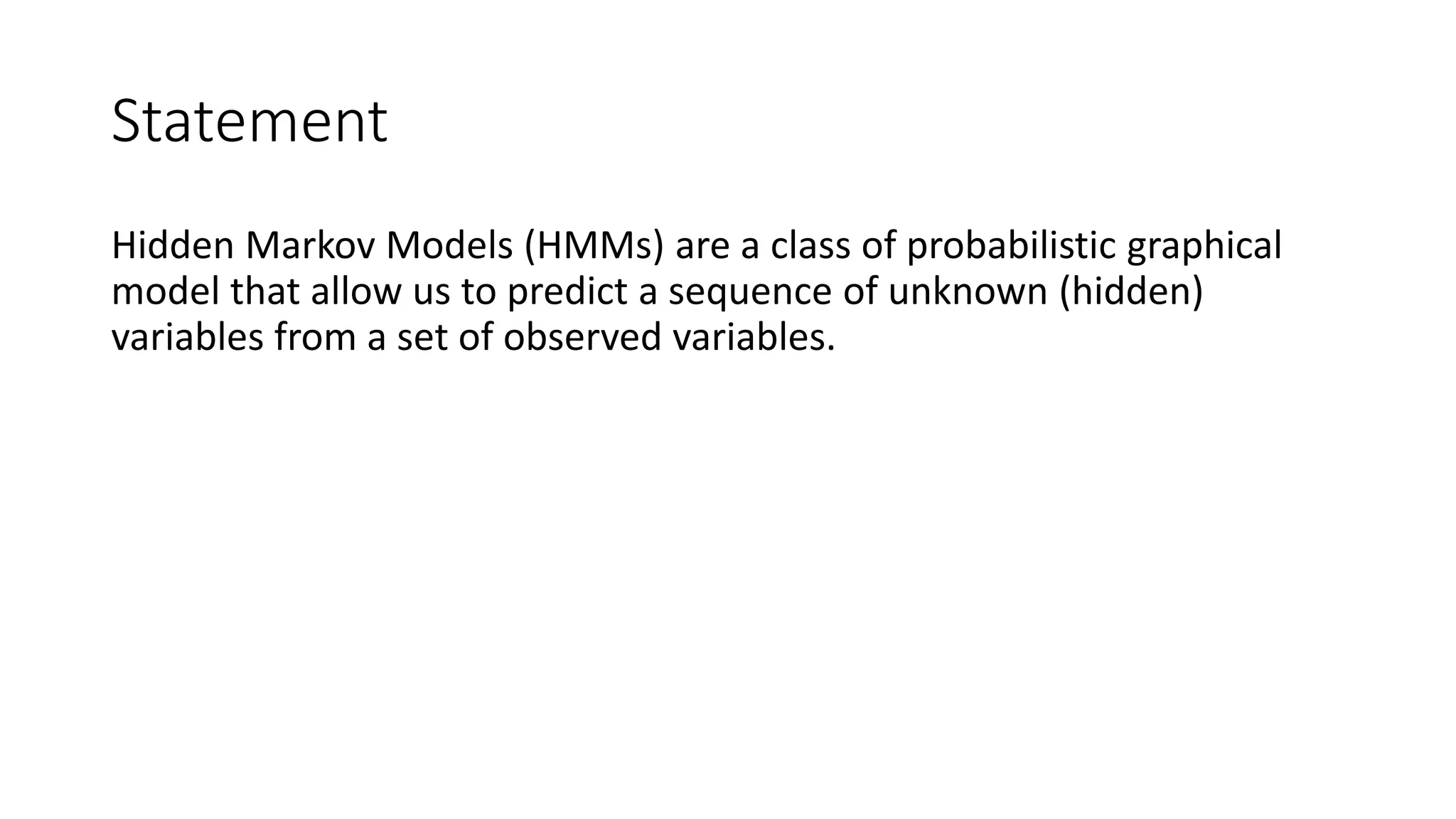 Hidden markov model | PPTX