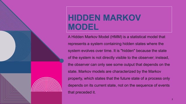 Hidden Markov Model Presentation Projectpptx
