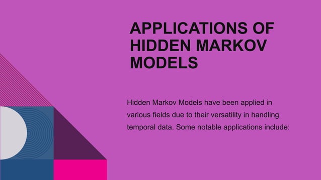 Hidden Markov Model Presentation Projectpptx