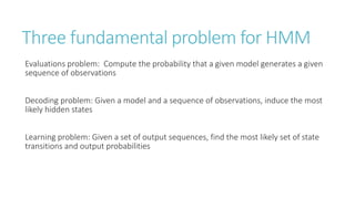 Hidden markov model | PPTX