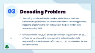 Hidden Markov Model (HMM) | PPTX