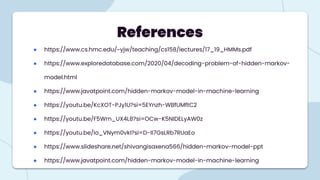 Hidden Markov Model (HMM) | PPTX