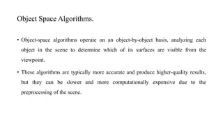 HIDDEN SOLID REMOVAL ALGORITHM IN COMPUTER GRAPHICS FOR IMAGE ...