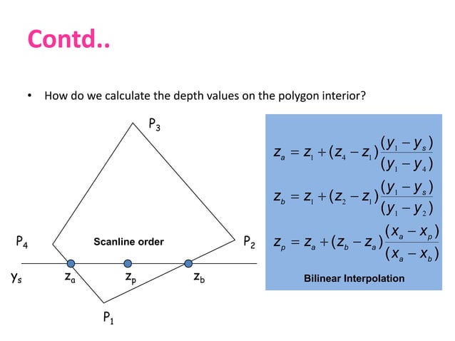Hidden Surface Removal Algorithm 