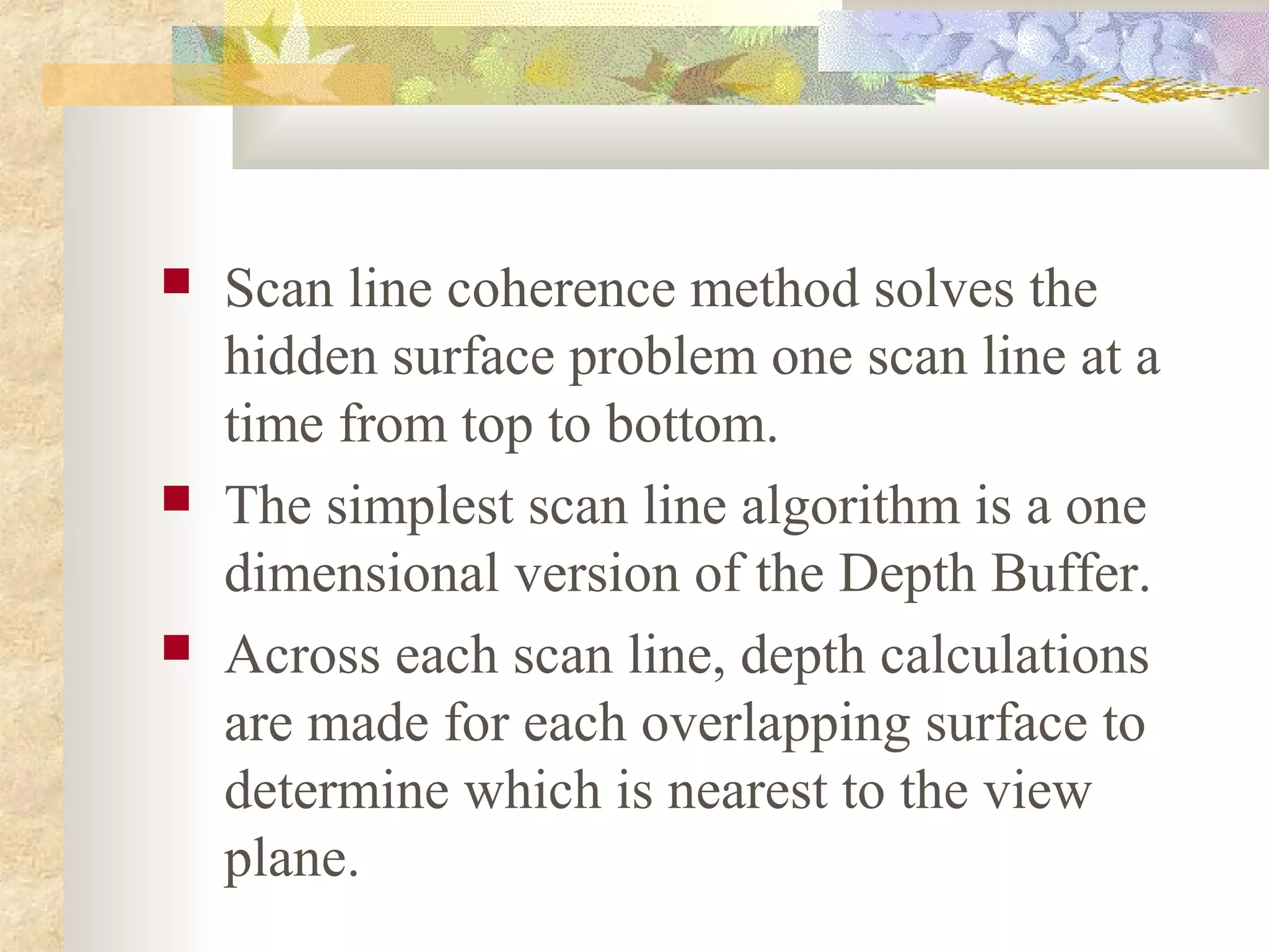Hidden surfaces | PPT