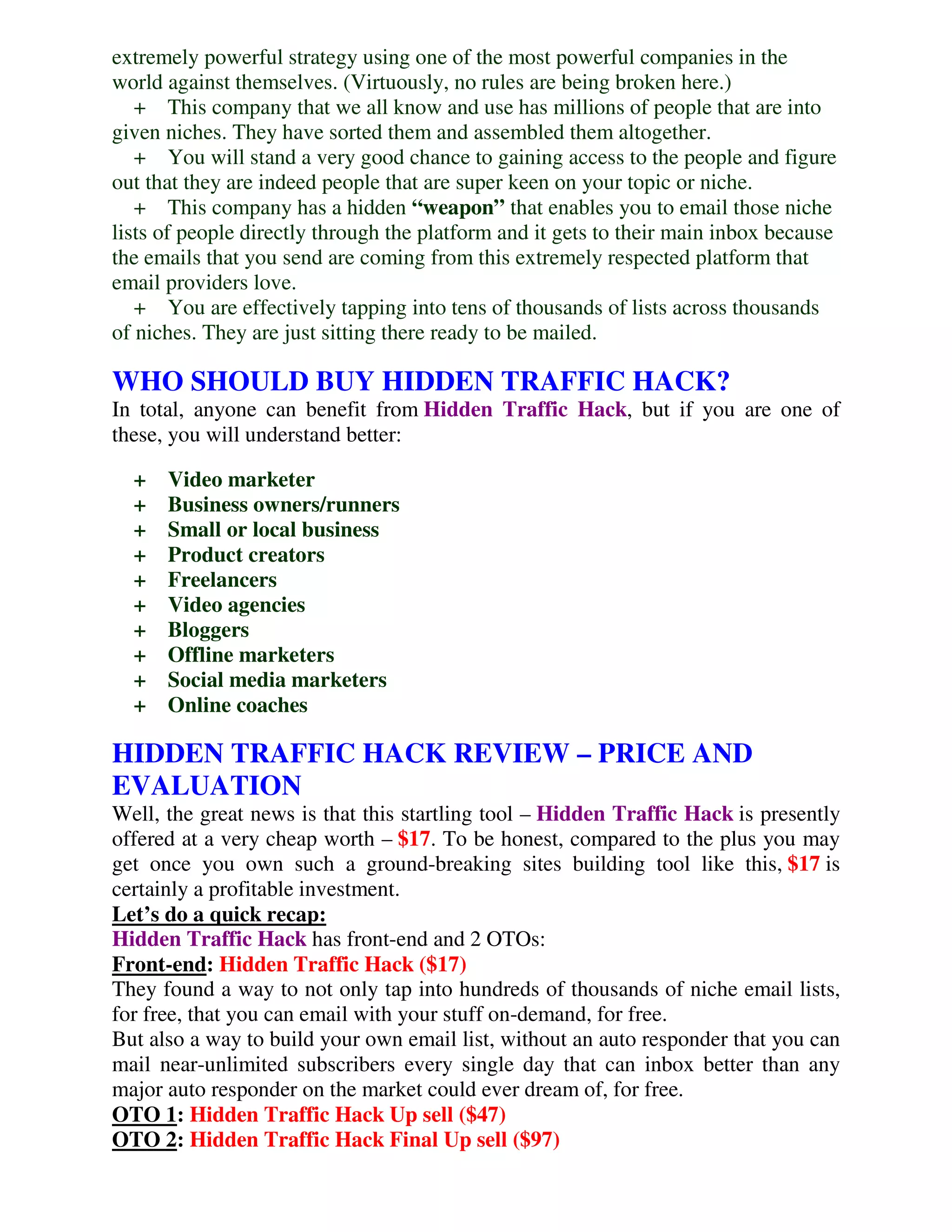 Hidden traffic hack | PDF