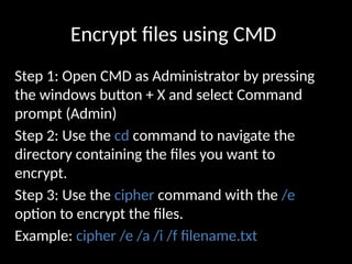 COMPUTER Hide and encrypt files Slides.pptx