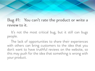 Hide And Seek With Bugs or 8 Most Common Issues In Magento Website | PPT