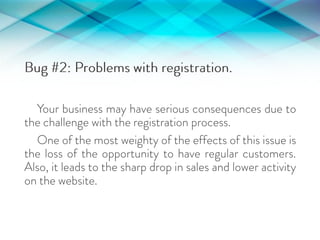 Hide And Seek With Bugs or 8 Most Common Issues In Magento Website | PPT