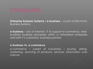 Enterprise business systems1 | PPT