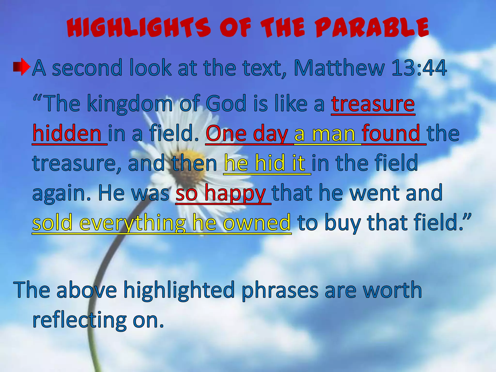 Hiden treasure parable | PPTX
