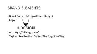 Hidesign Brand Audit | PPTX