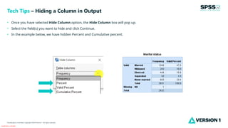 Hiding Columns in Output in IBM SPSS Statistics.pptx