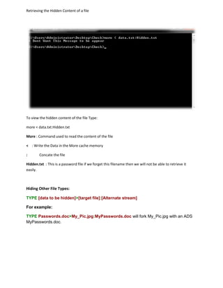 Data Hiding (An Approach towards Stegnography) | PDF