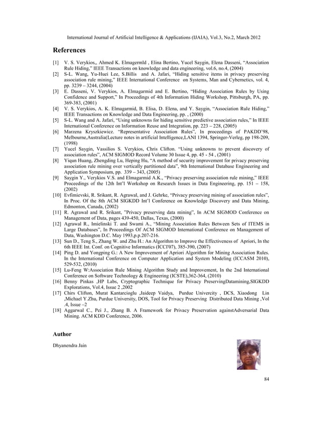 Hiding Sensitive Associationrulepdf Pdf Databases Computer Software And Applications