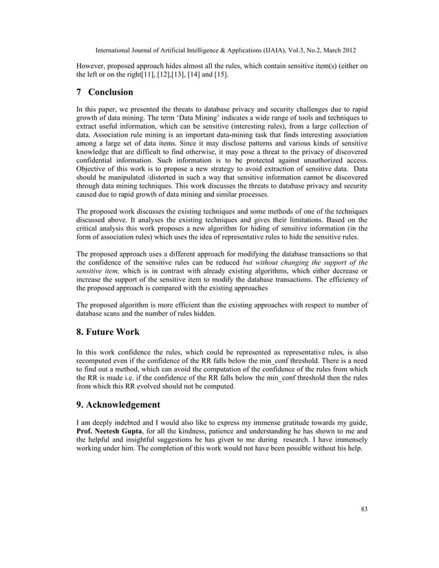 Hiding Sensitive Associationrulepdf Pdf 