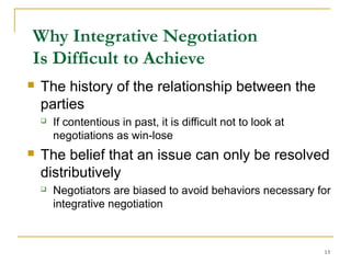 integrative negotiation | PPT