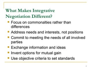integrative negotiation | PPT