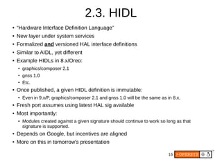 Android's HIDL: Treble in the HAL | PDF