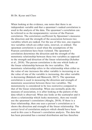 Hi Dr. Kyzar and ClassWhen looking at the evidence, one notes .docx