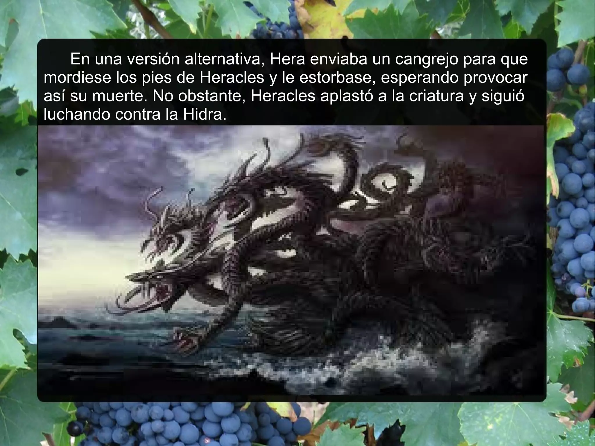 Presentaciones Mitológicas: La Hidra de Lerna | ODP
