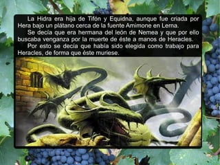 Presentaciones Mitológicas: La Hidra de Lerna | ODP