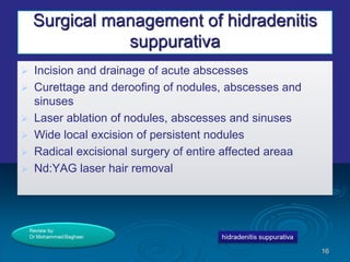 Hidradenitis suppurativa,by Dr Mohammad Baghaei | PDF
