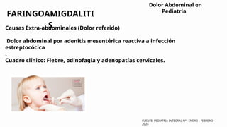 Comprehensive Pediatric Abdominal Pain Diagnosis and Management | PPTX