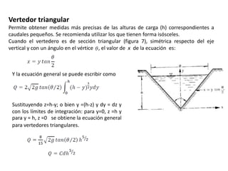 Hidraulica 1 cap 5 vertedores y compuetas 2013_1_2 | PDF