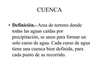 HIDRO2 CUENCAS.ppt