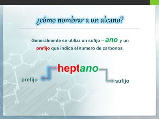 nomenclatura de alcanos | PPTX