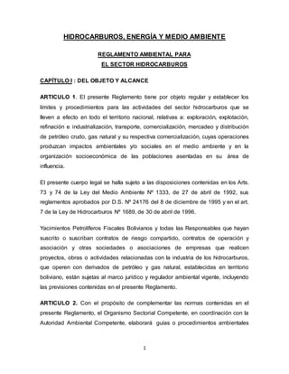 Hidrocarburos, energia y medio ambiente | PDF