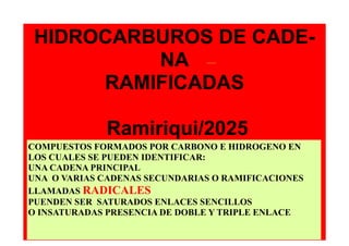 Hidrocarburos ramificados | PDF