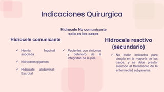 HIDROCELE CONCEPTOS GENERALES Y FISIOPATOLOGIA | PPTX