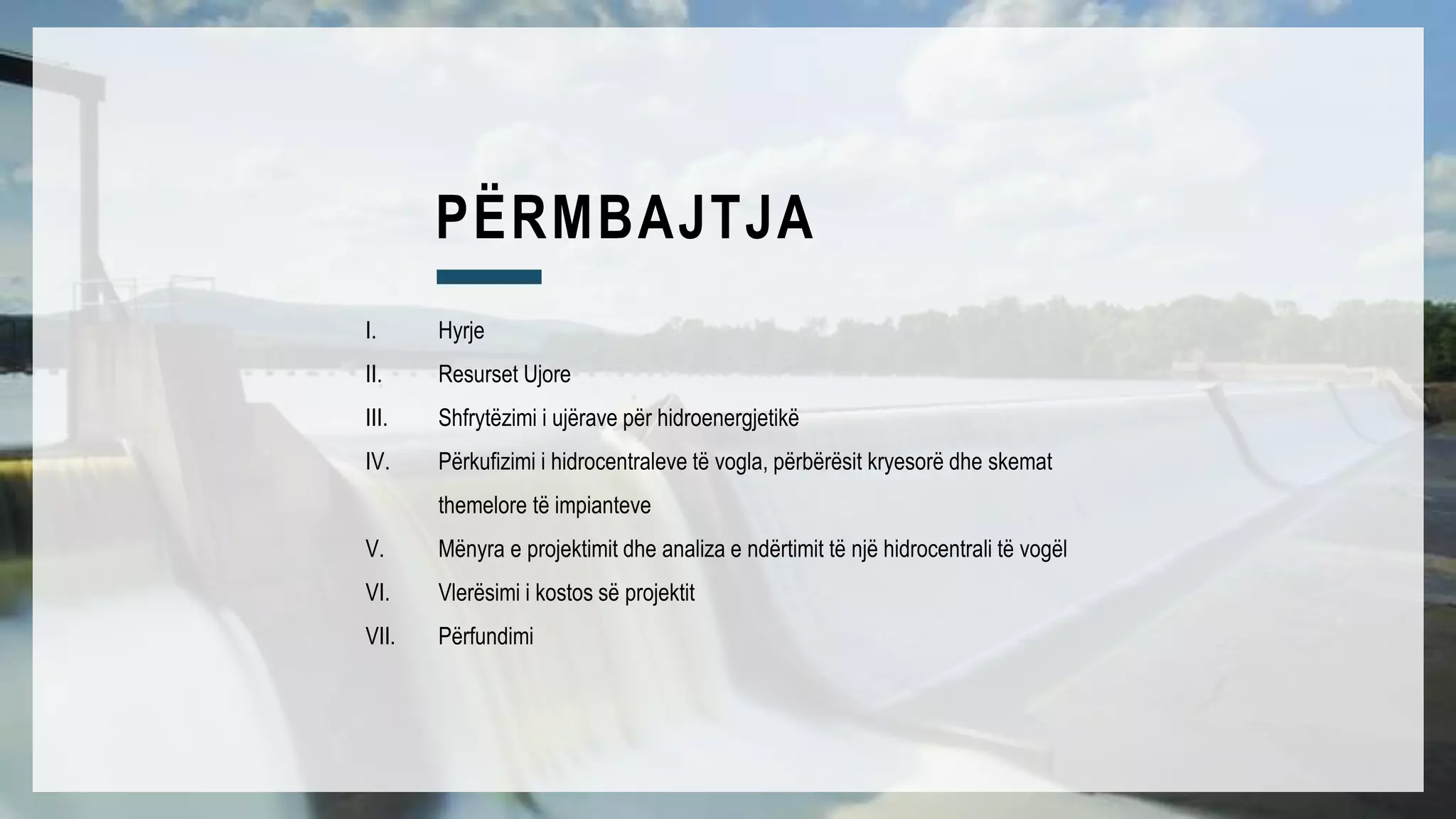 Analiza teknike dhe ekonomike e hidrocentraleve të vogla | PPT