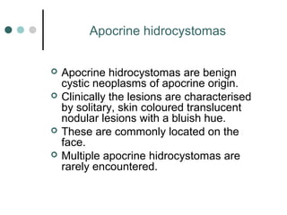 Hidrocystoma apocrine | PPT