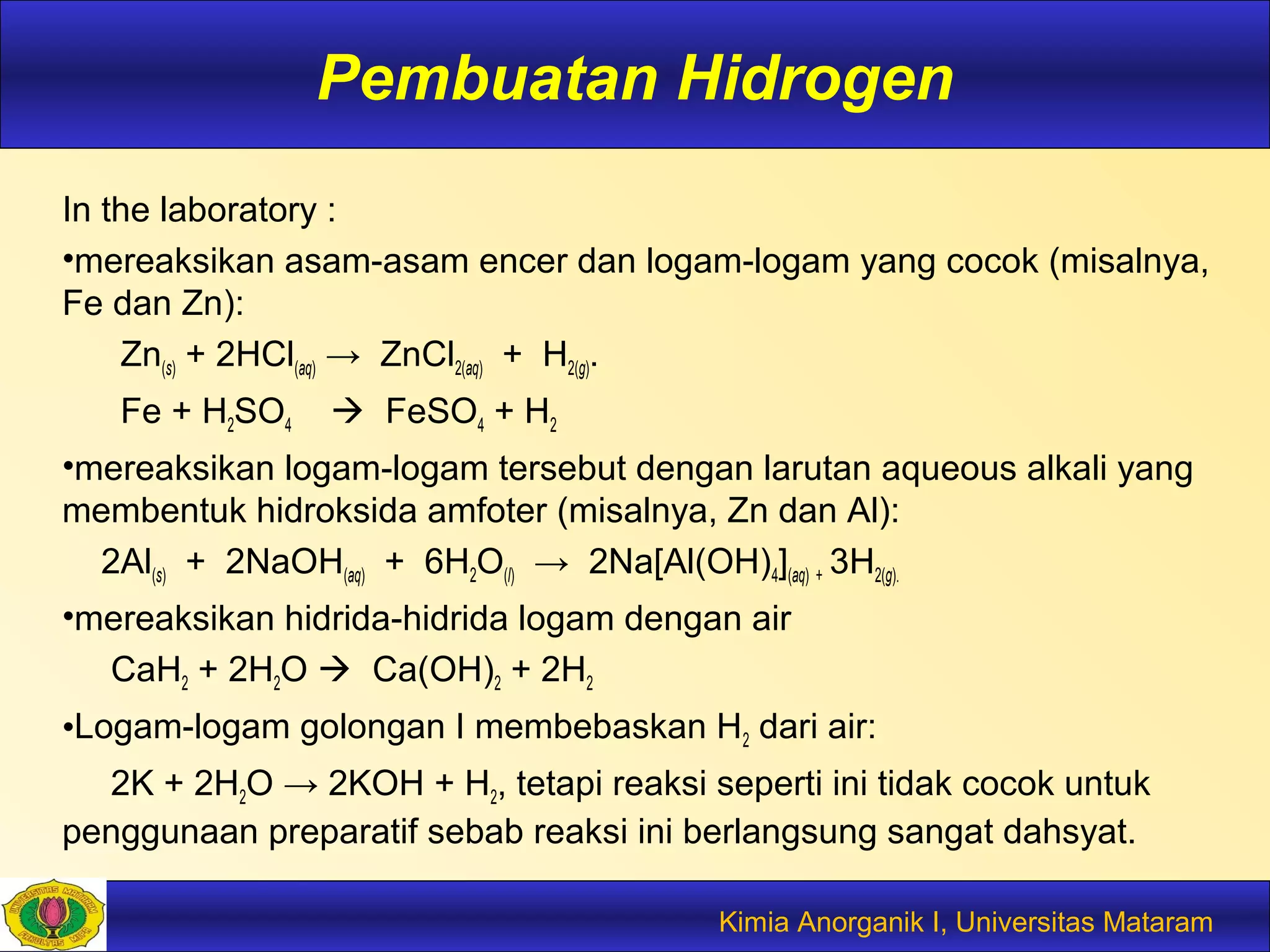 Hidrogen | PPT