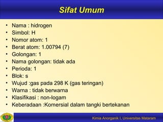 Hidrogen | PPT