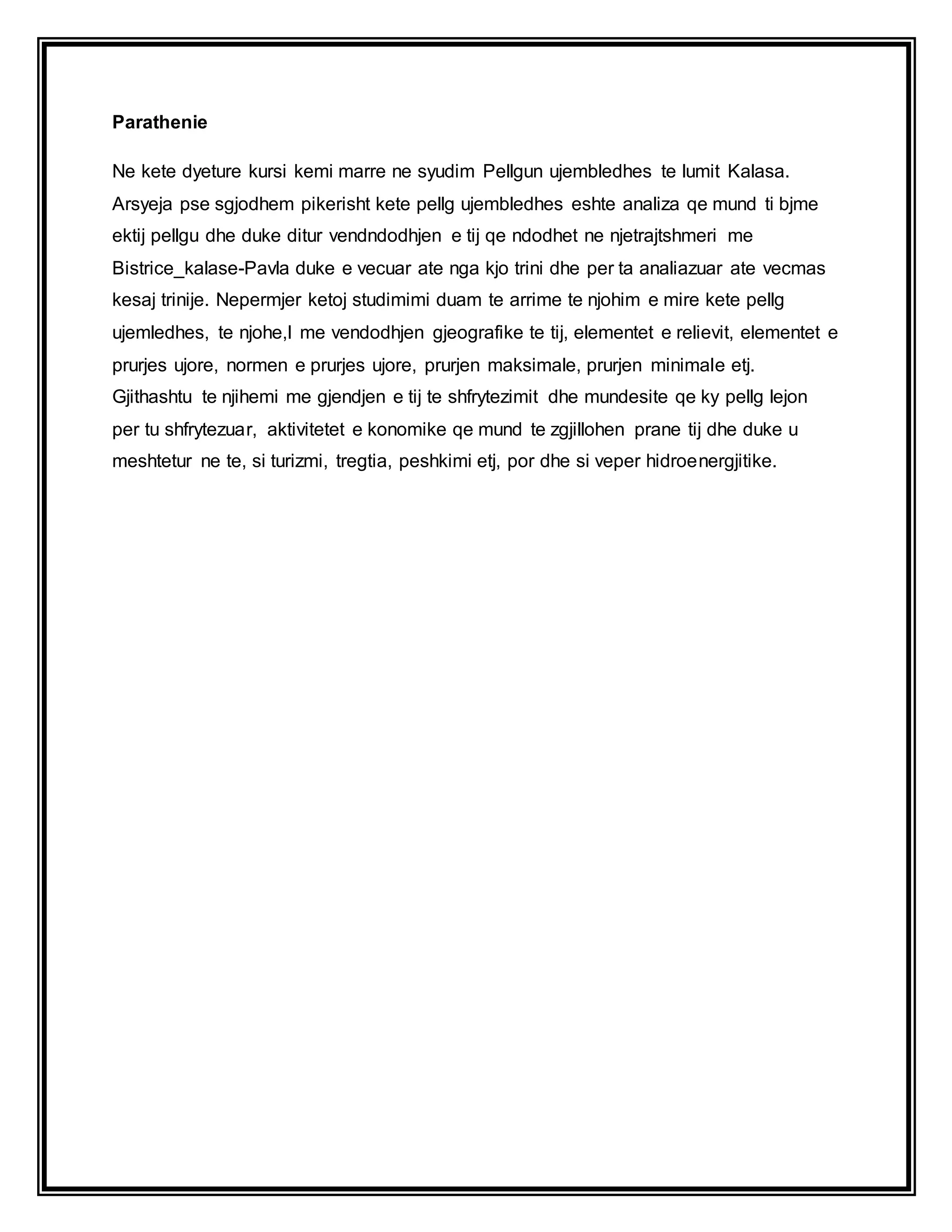Hidrogjeografi | DOCX