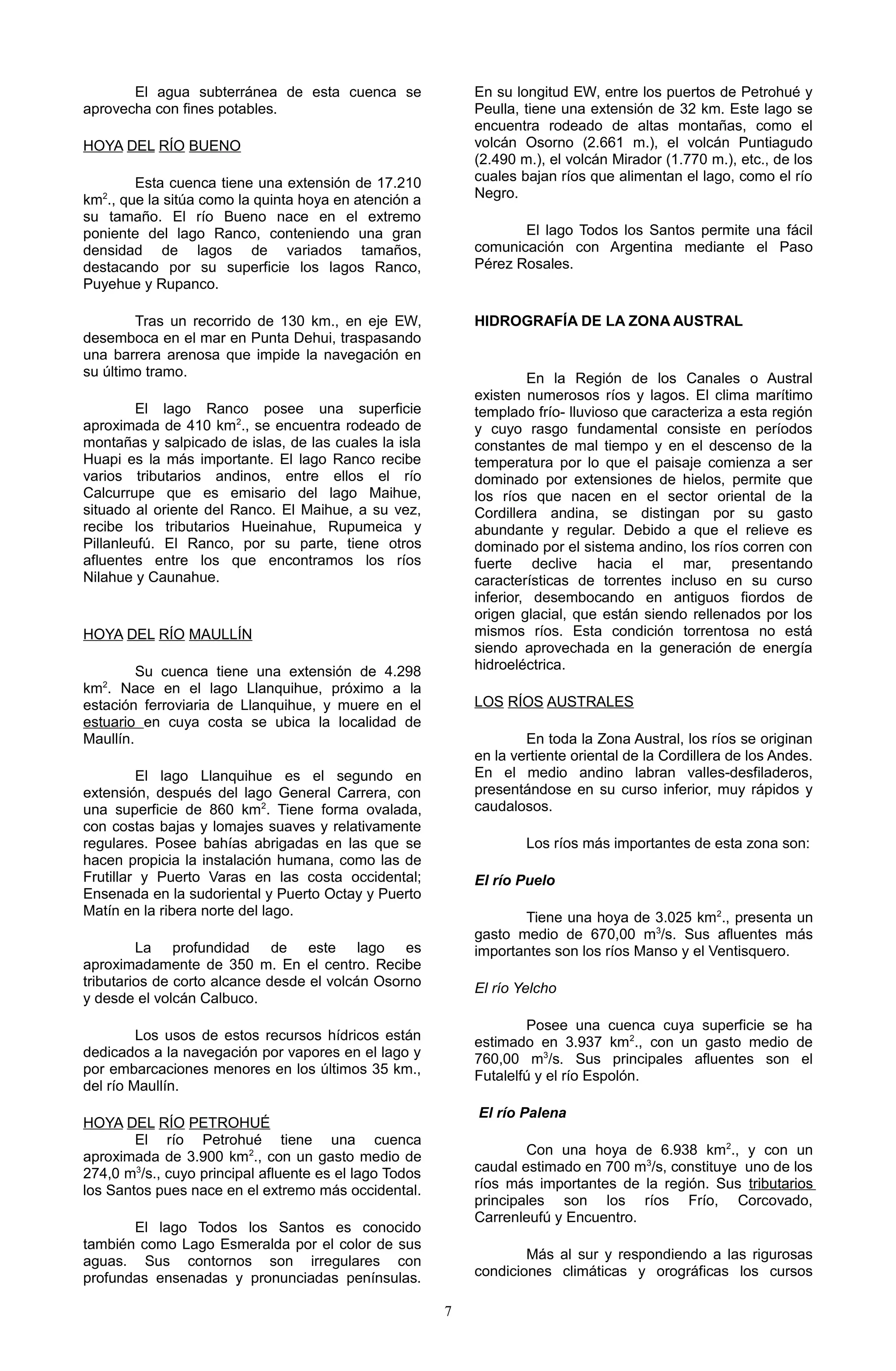 Hidrografía | RTF