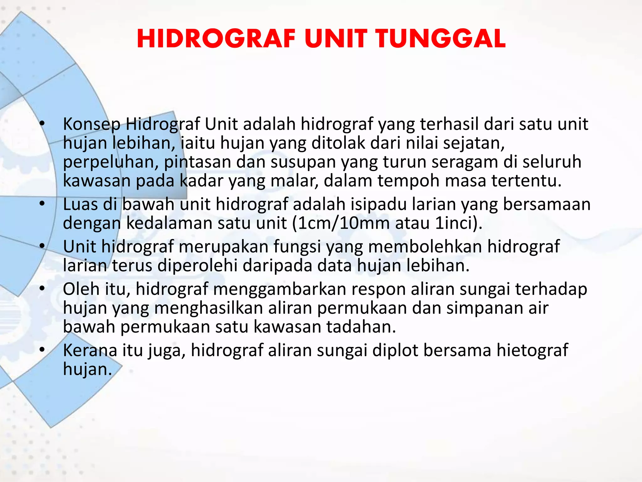 Hidrograf unit tunggal | PPTX