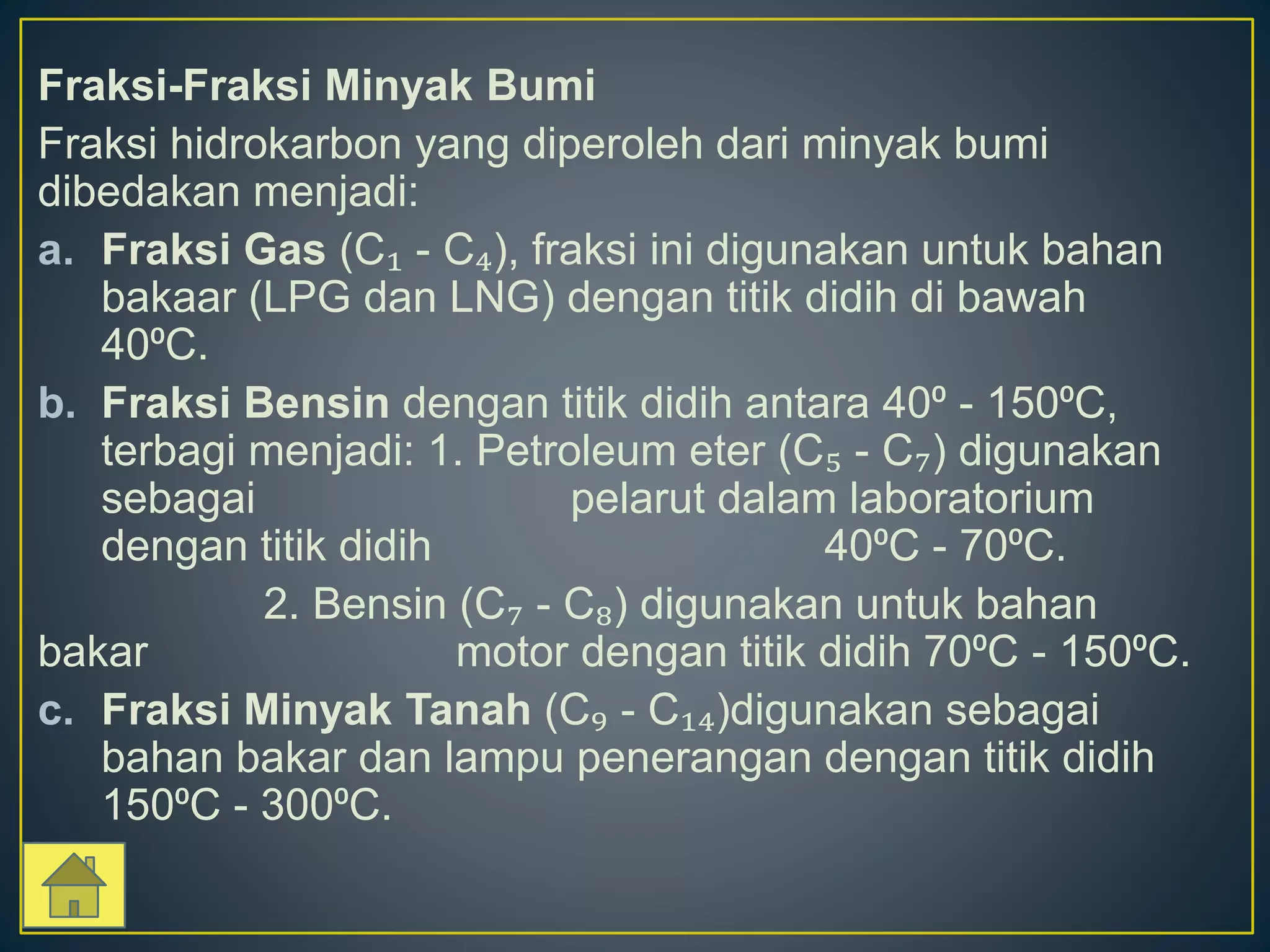 Hidrokarbon dan minyak bumi | PPTX