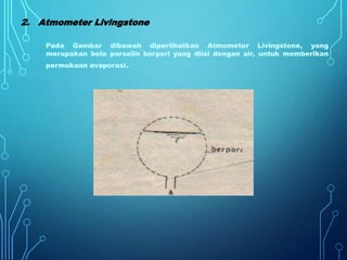 Evaporasi dan evapotransporasi Hidrologi Teknik | PPTX