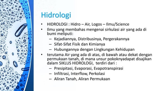 Siklus Hidrologi Siklus Hidrologi Siklus Hidrologi | PPT