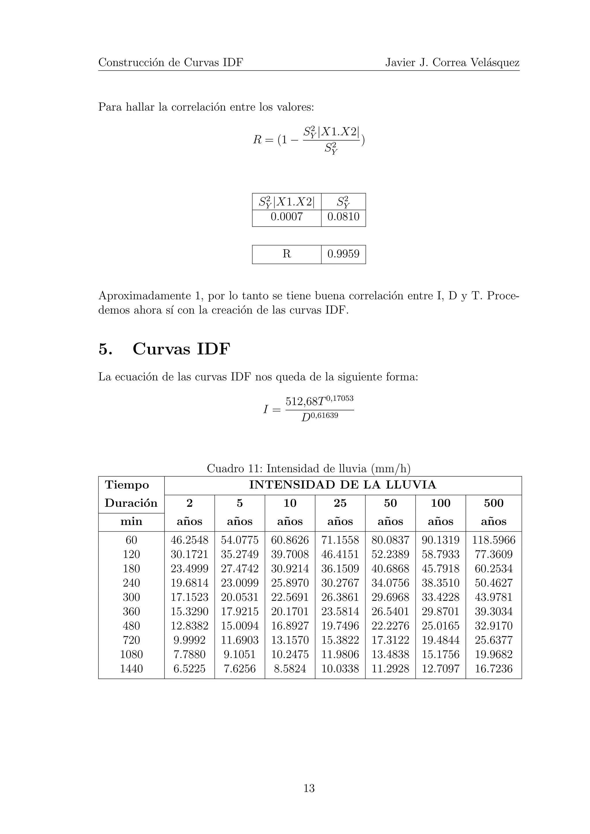 Hidrologia curvas-idf | PDF