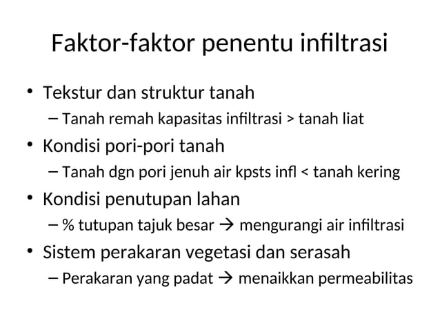 Hidrologi Hutan Bab3 Infiltrasi dan Intersepsi.ppt
